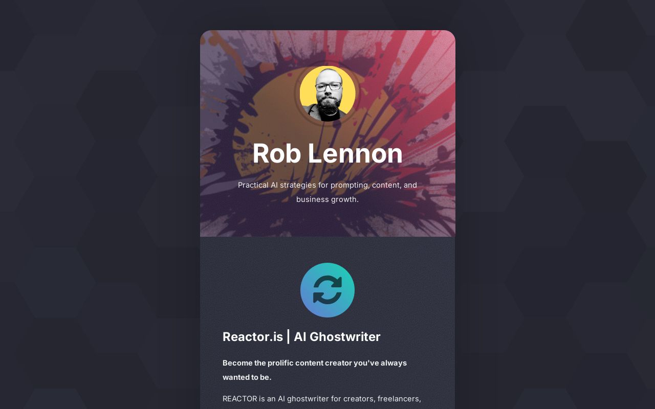 Rob Lennon | AI Whisperer
